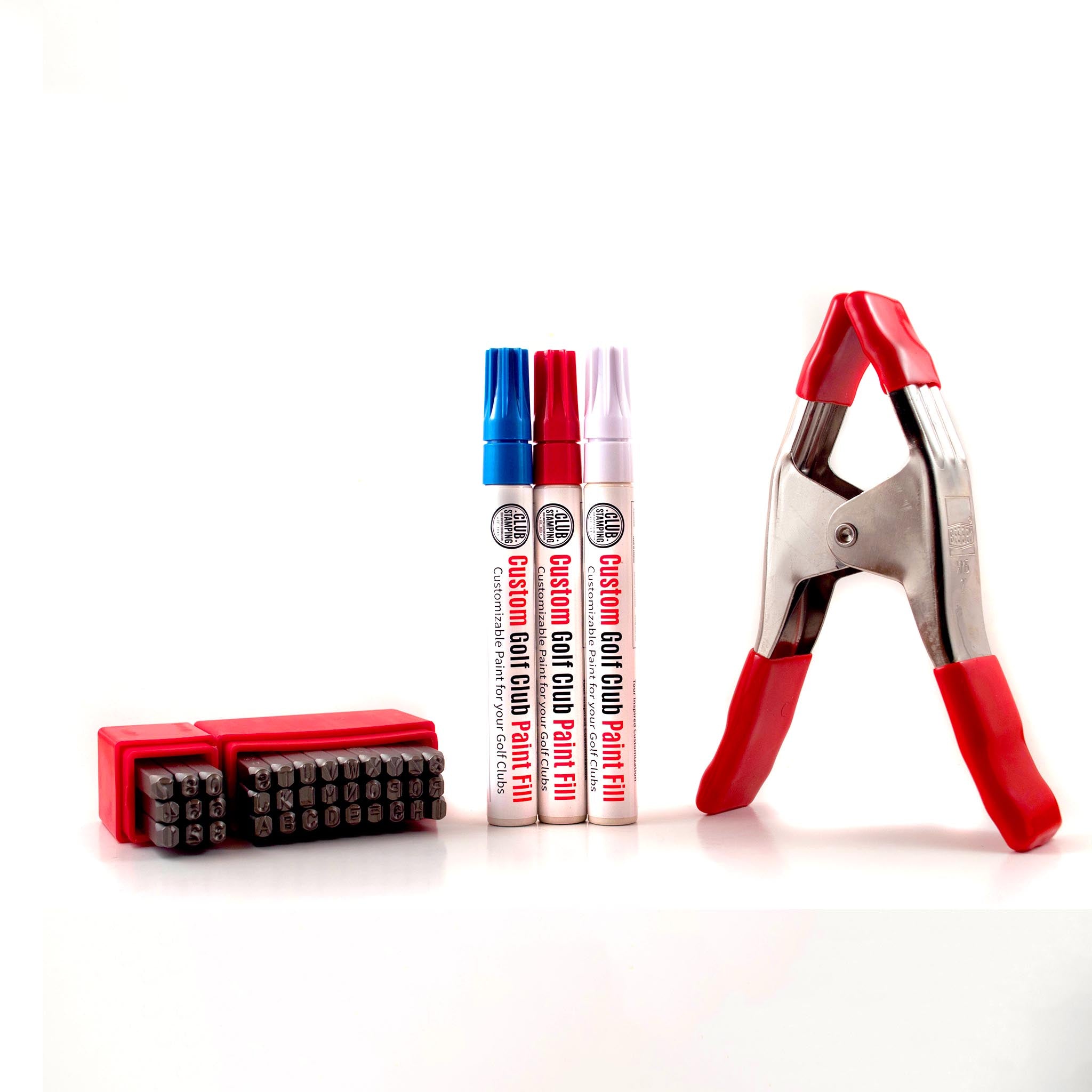 Large Golf Club Stamping Kit | Wedge Stamping | Paint Fill Golf Clubs